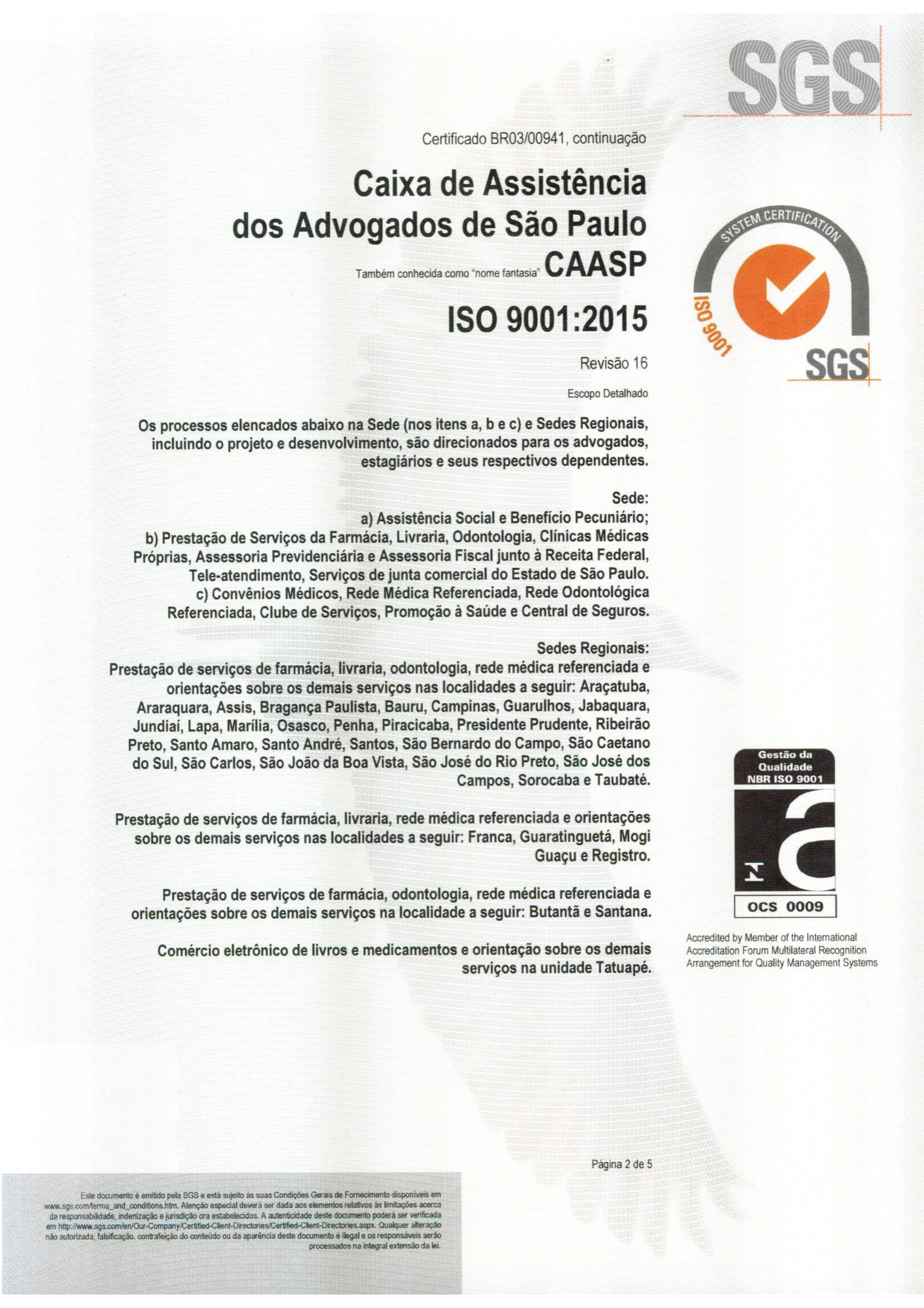 CAASP | ISO9001